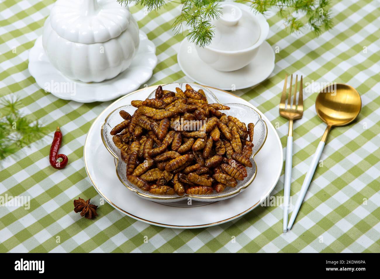 Edible insect meals hi-res stock photography and images - Alamy