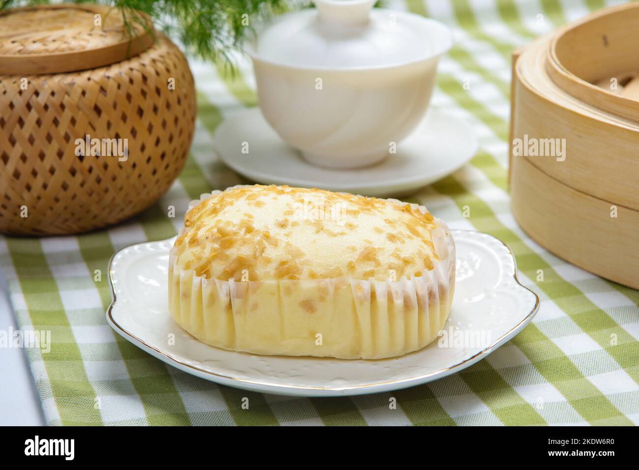 Delicious steamed cake Stock Photo - Alamy