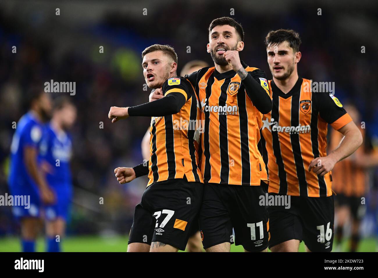 Regan Slater #27 of Hull City scores his side's second goal during the ...