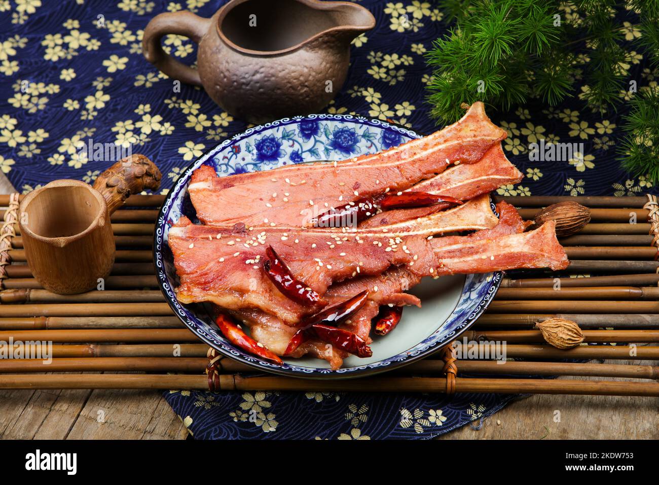 Fried the fan bone Stock Photo - Alamy
