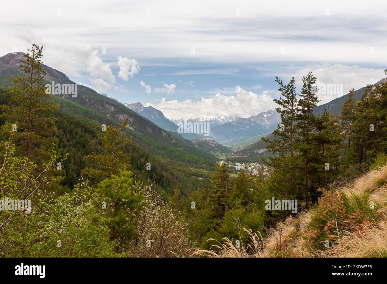The village of La Vachette, Val-des-Prés, in the valley of the Clarée ...