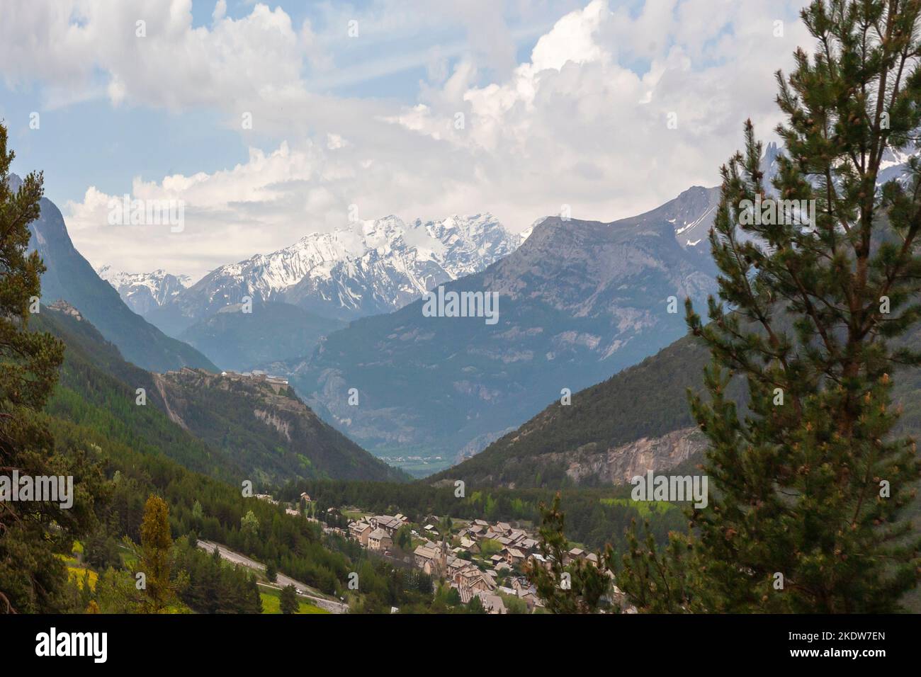 The village of La Vachette, Val-des-Prés, in the valley of the Clarée ...