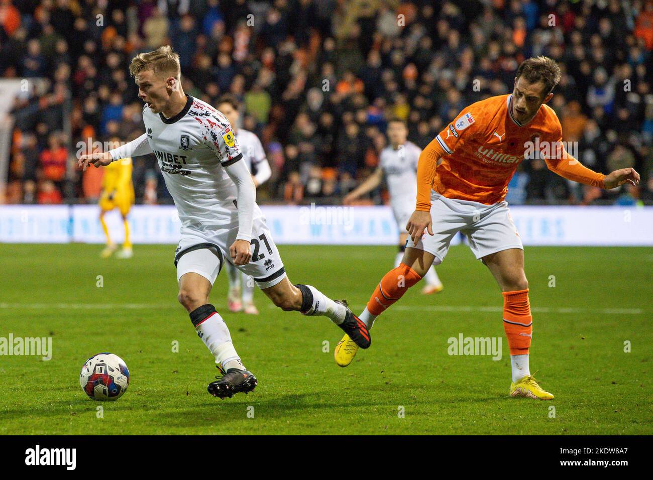 Marcus Forss #21 of Middlesbrough in action during the game during the ...