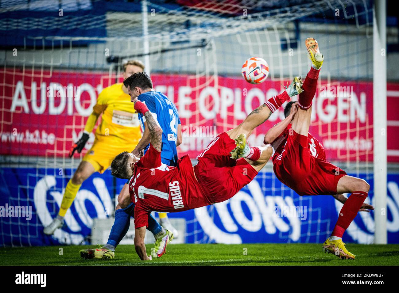 Standard's Denis Dragus and Standard's Stipe Perica pictured in action ...
