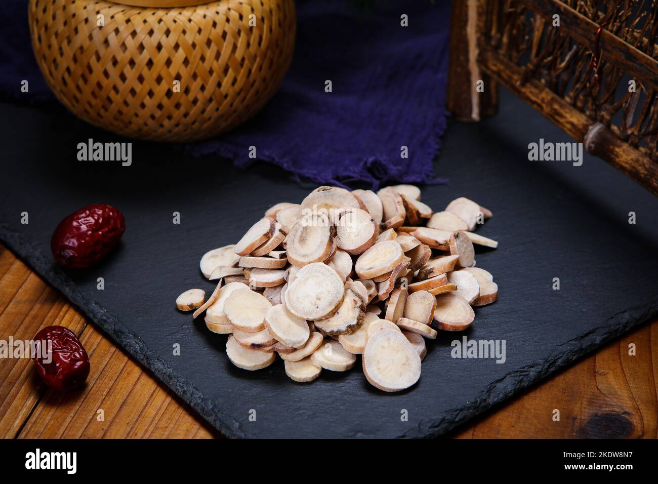 Traditional Chinese medicine radix paeoniae alba Stock Photo - Alamy