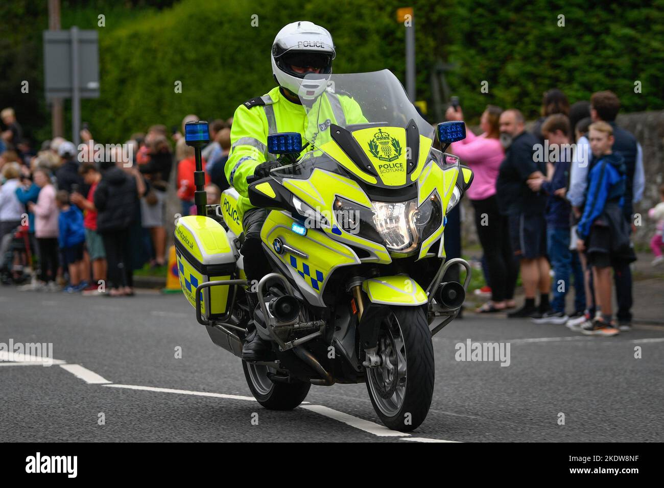 Police Scotland Motorcycle Patrol On Escort Duty In The Presence Of A ...