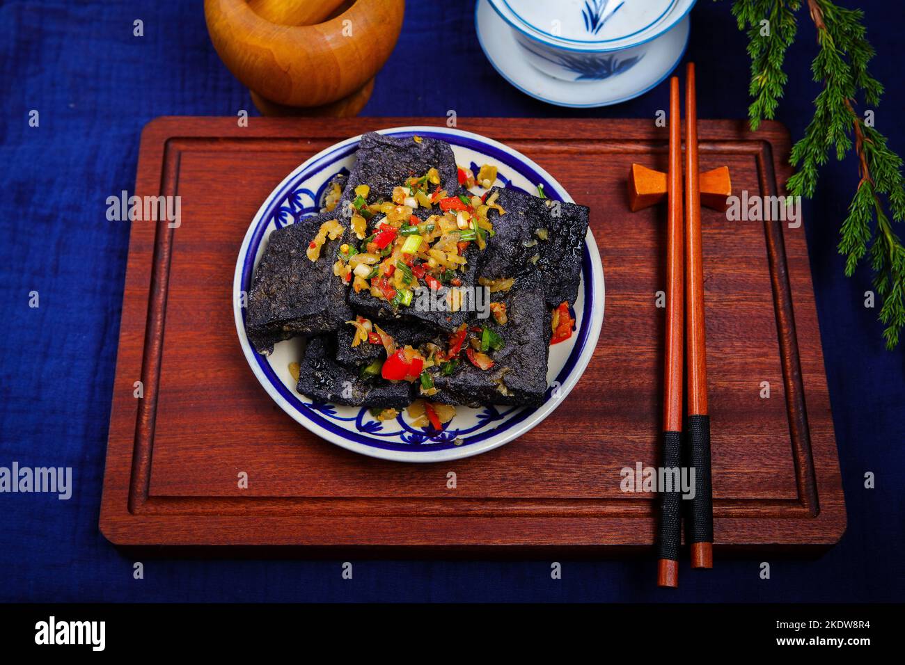 A plate of stinky tofu Stock Photo - Alamy