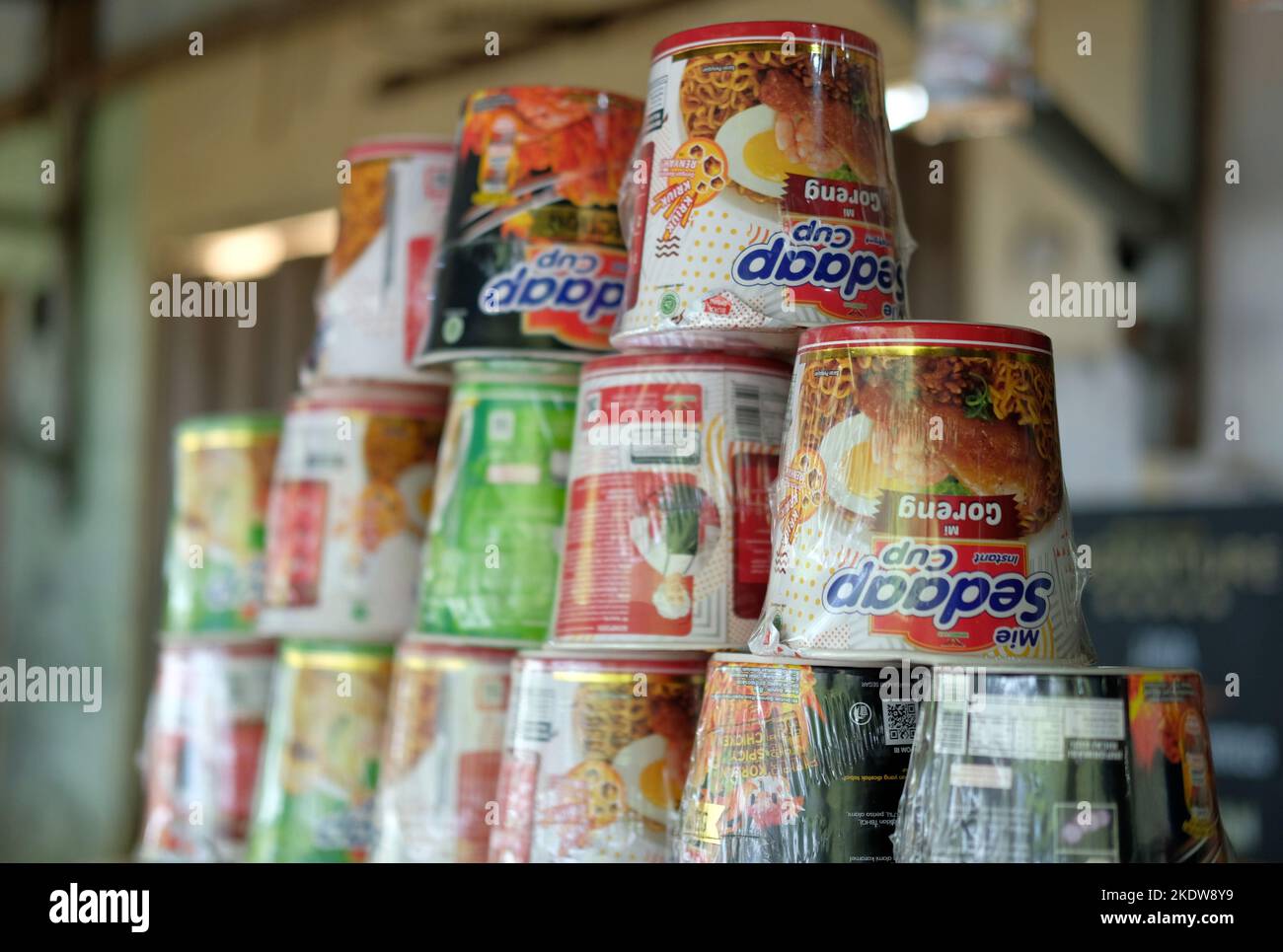Kendal, Indonesia - 05 November 2022: Mie Sedap Fried Instant Cup ...