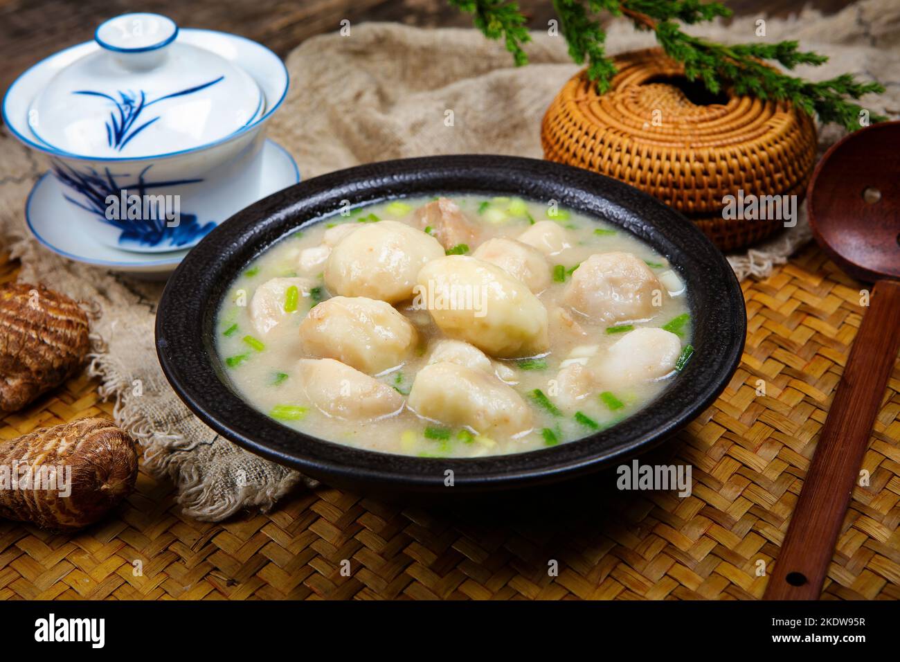 Delicious taro soup Stock Photo - Alamy