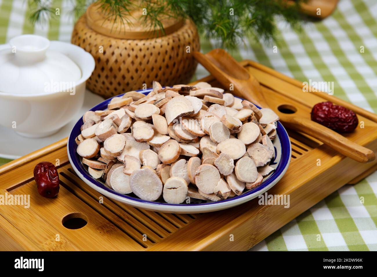 Traditional Chinese medicine radix paeoniae alba Stock Photo - Alamy