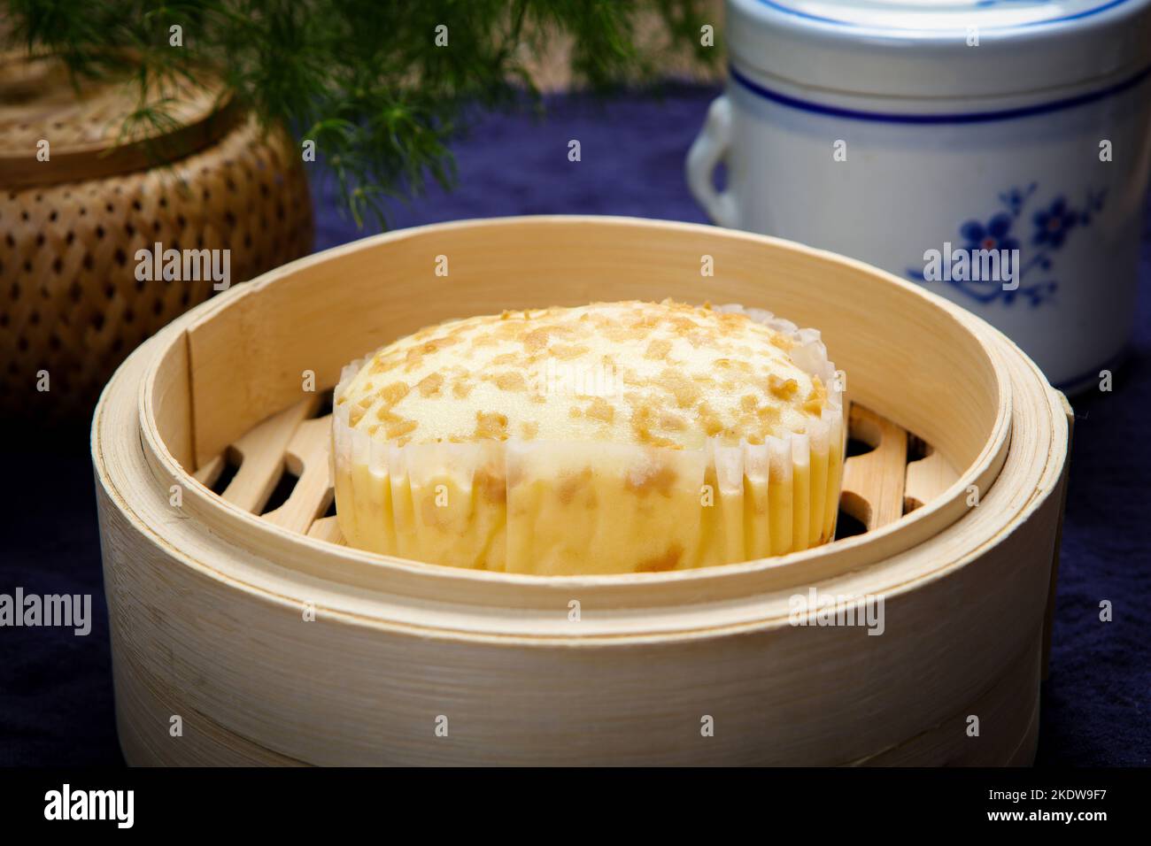 Delicious steamed cake Stock Photo - Alamy