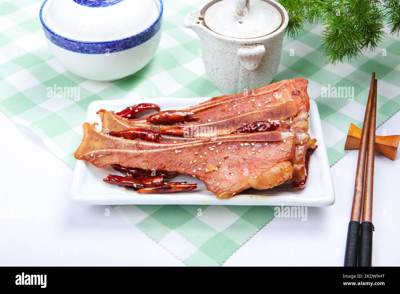 Fried the fan bone Stock Photo - Alamy