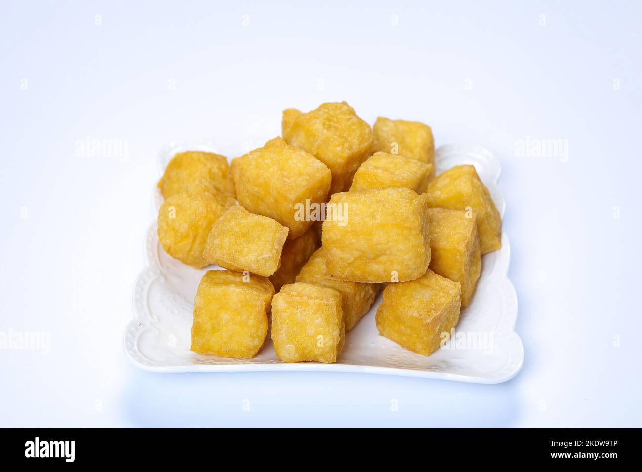A small amount of oil bean curd Stock Photo - Alamy