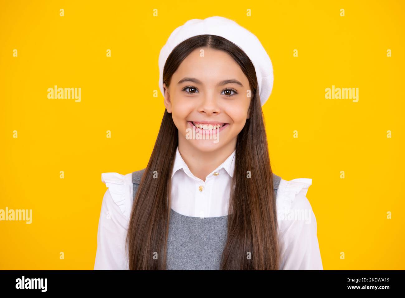 Happy face, positive and smiling emotions of teenager girl. Close-up ...