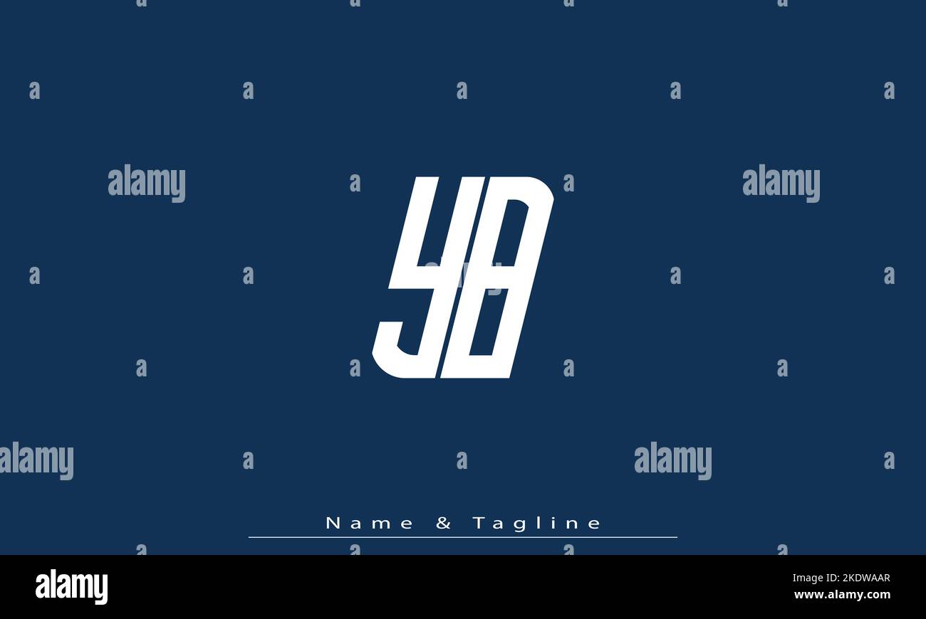 Alphabet letters Initials Monogram logo YB , BY Stock Vector Image ...