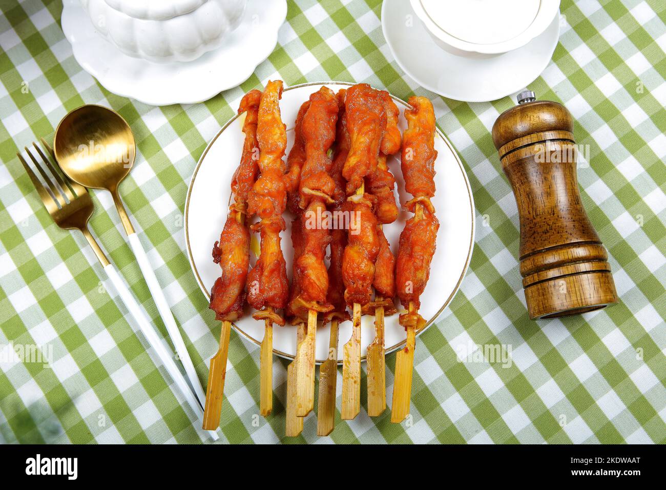 A small amount of flesh meat string Stock Photo - Alamy