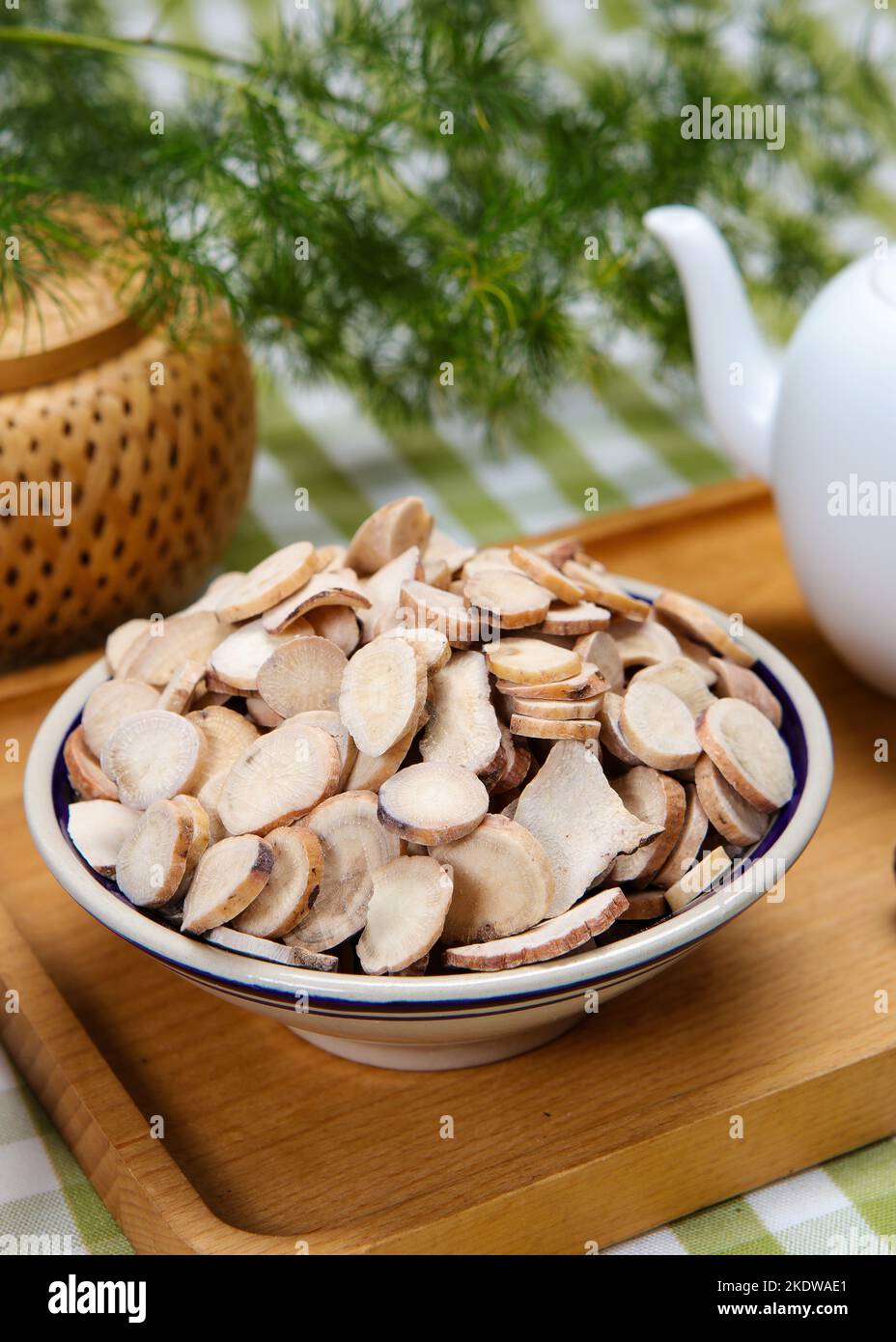 Traditional Chinese medicine radix paeoniae alba Stock Photo - Alamy