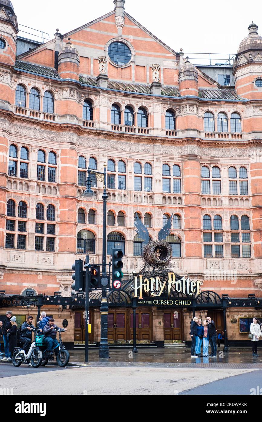 London, UK - November 5, 2022: "Harry Potter and the Cursed Child" at the Palace Theatre in ...