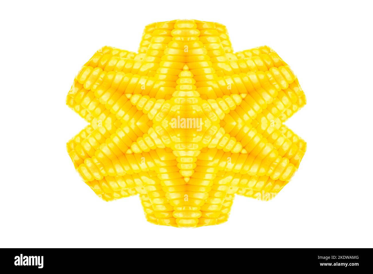 an ear of star-shaped grain corn, computer generated Stock Photo - Alamy