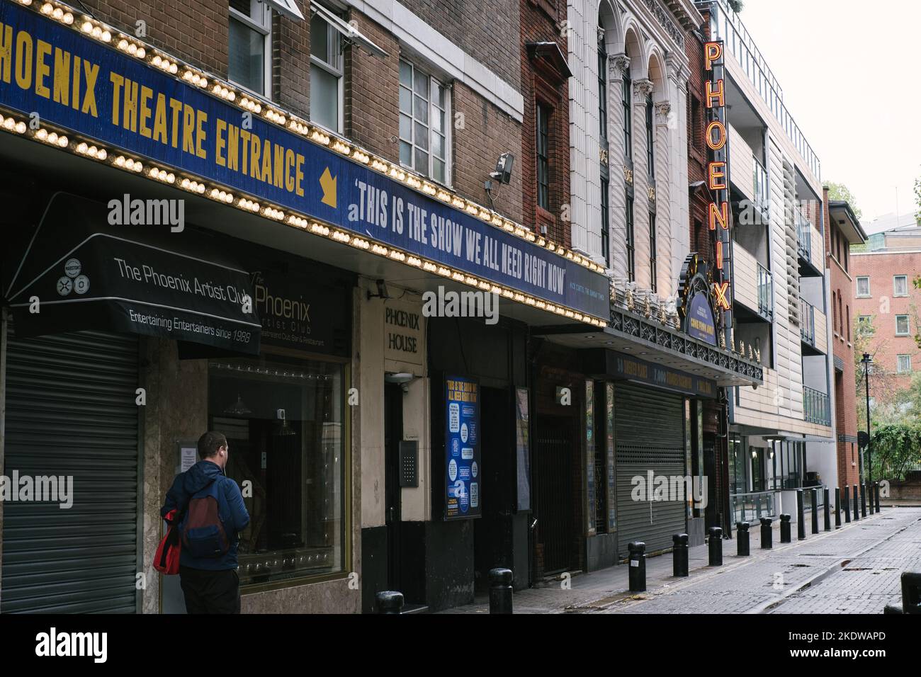 London, UK - November 5, 2022: "Come from away" musical play sign on ...