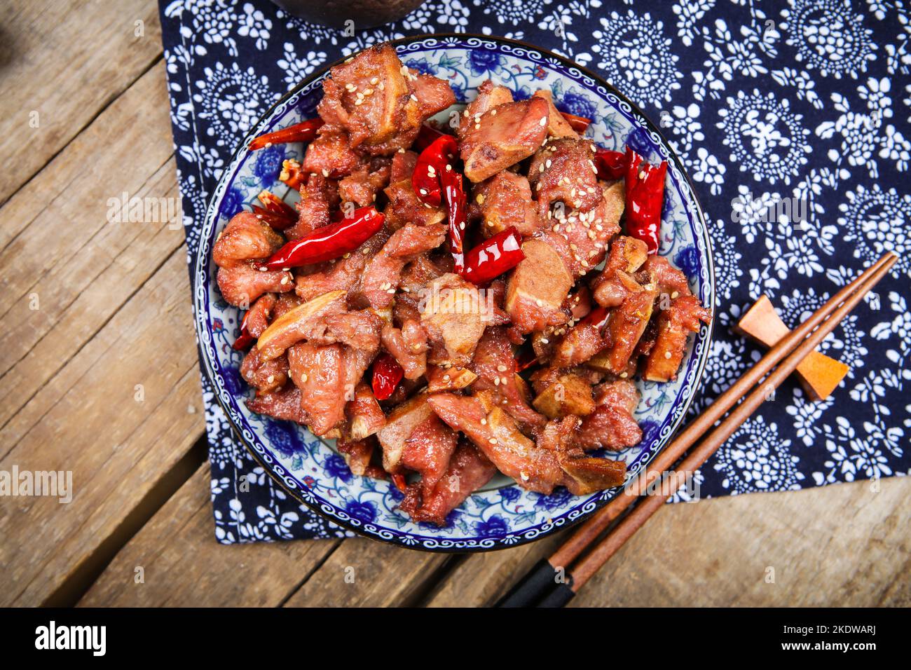 Fried pork chops grain Stock Photo - Alamy