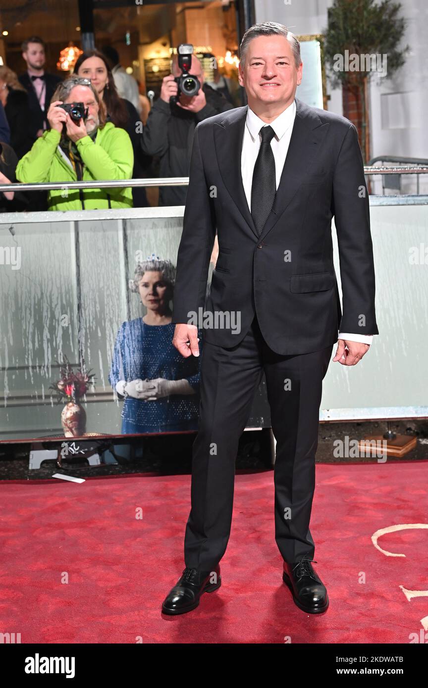 London, UK. 8th November, 2022. Ted Sarandos attends Netflix Present ...
