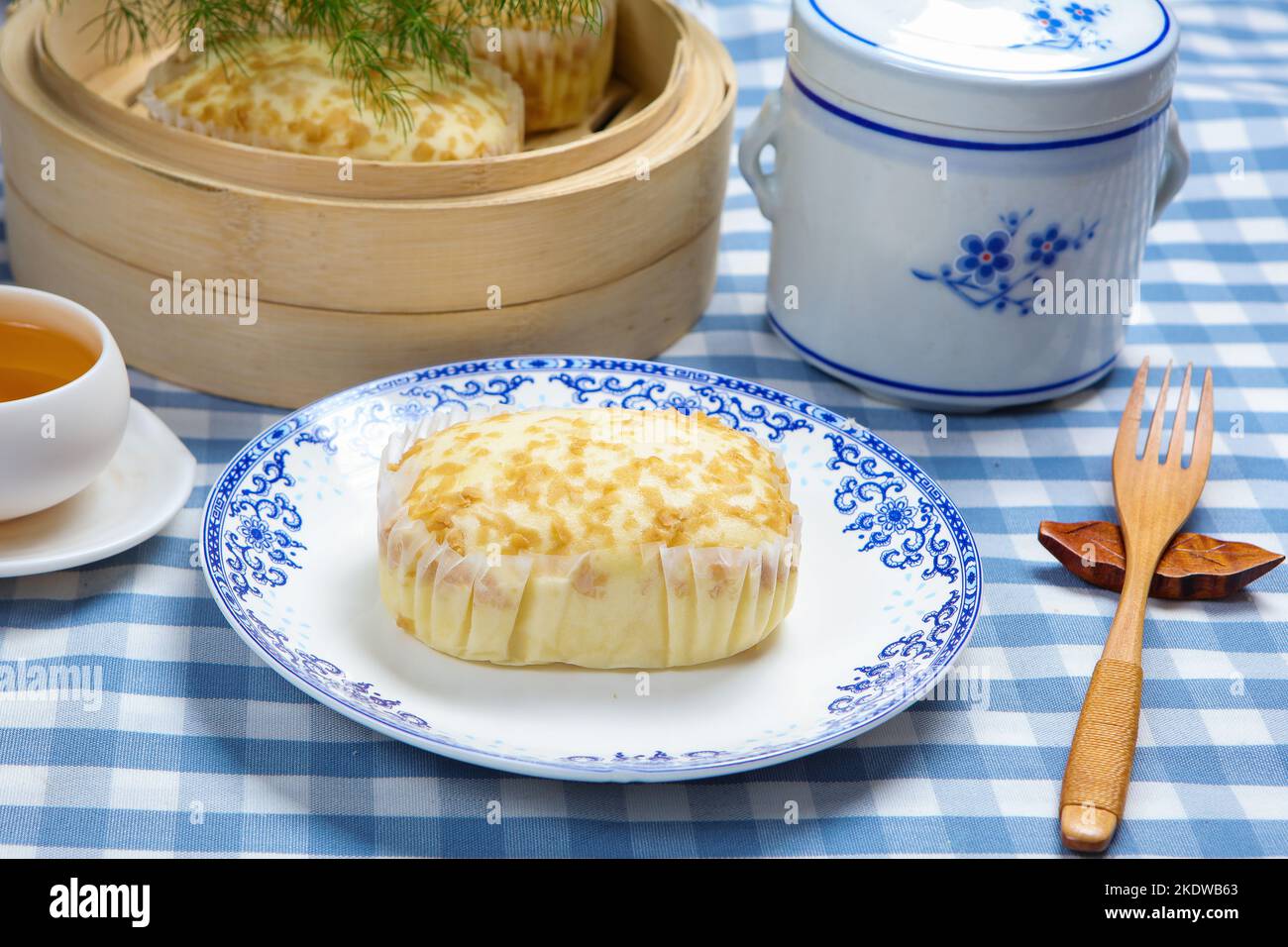 Delicious steamed cake Stock Photo - Alamy