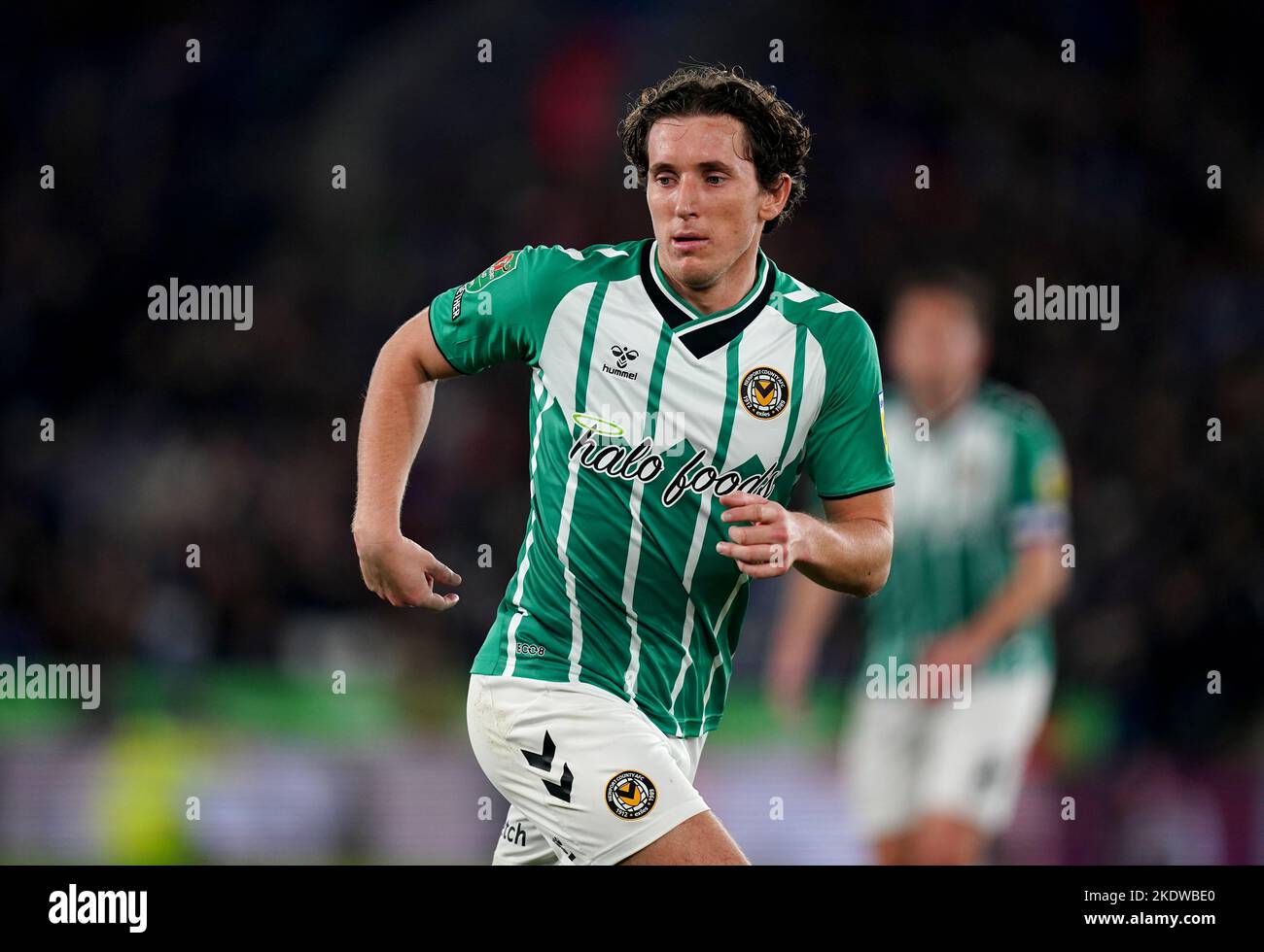 Newport County's Aaron Lewis during the Carabao Cup third round match ...