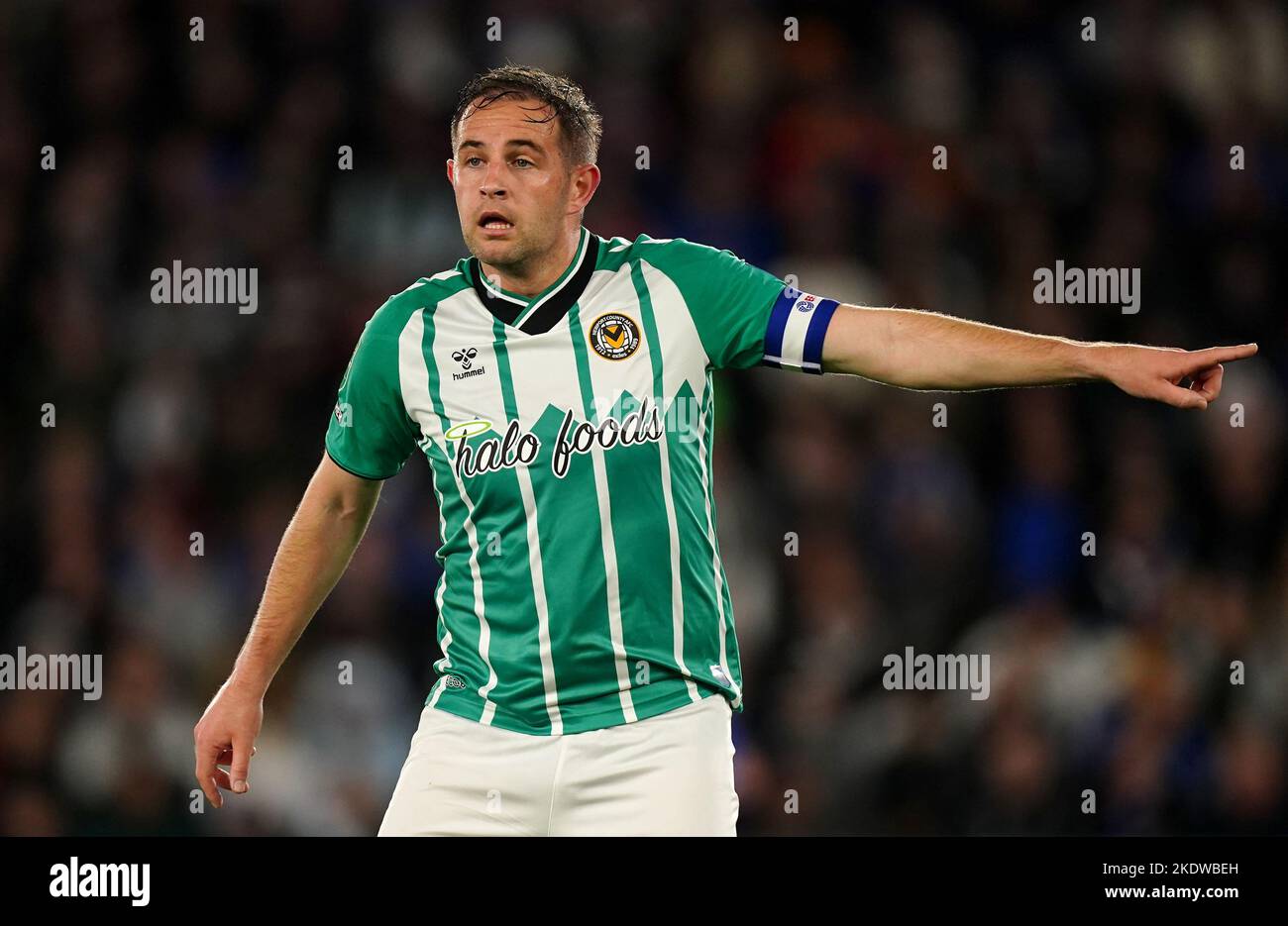 Newport County's Matt Dolan during the Carabao Cup third round match at ...