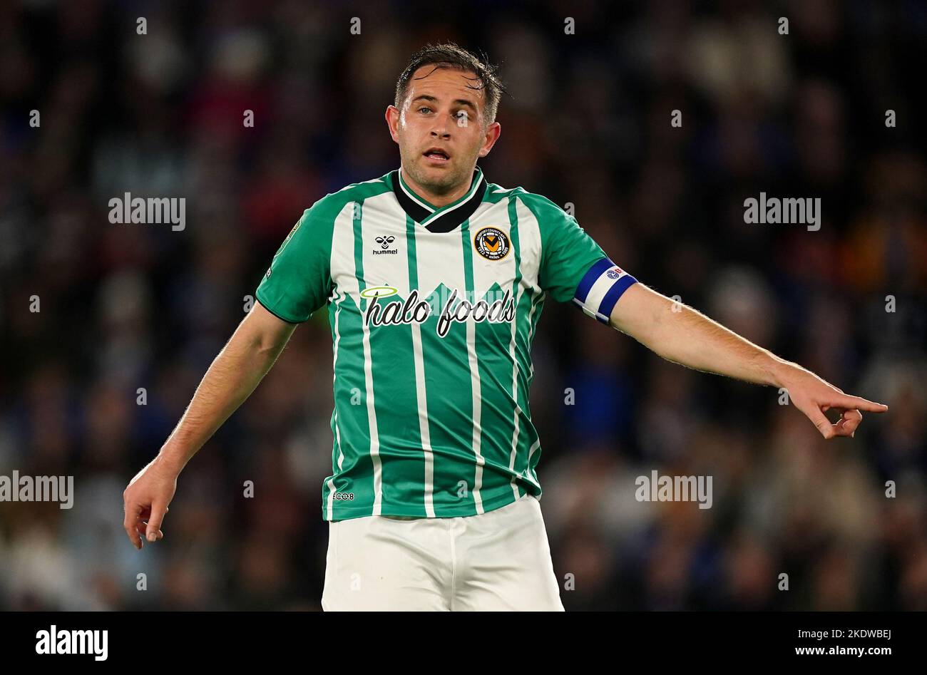 Newport County's Matt Dolan during the Carabao Cup third round match at ...