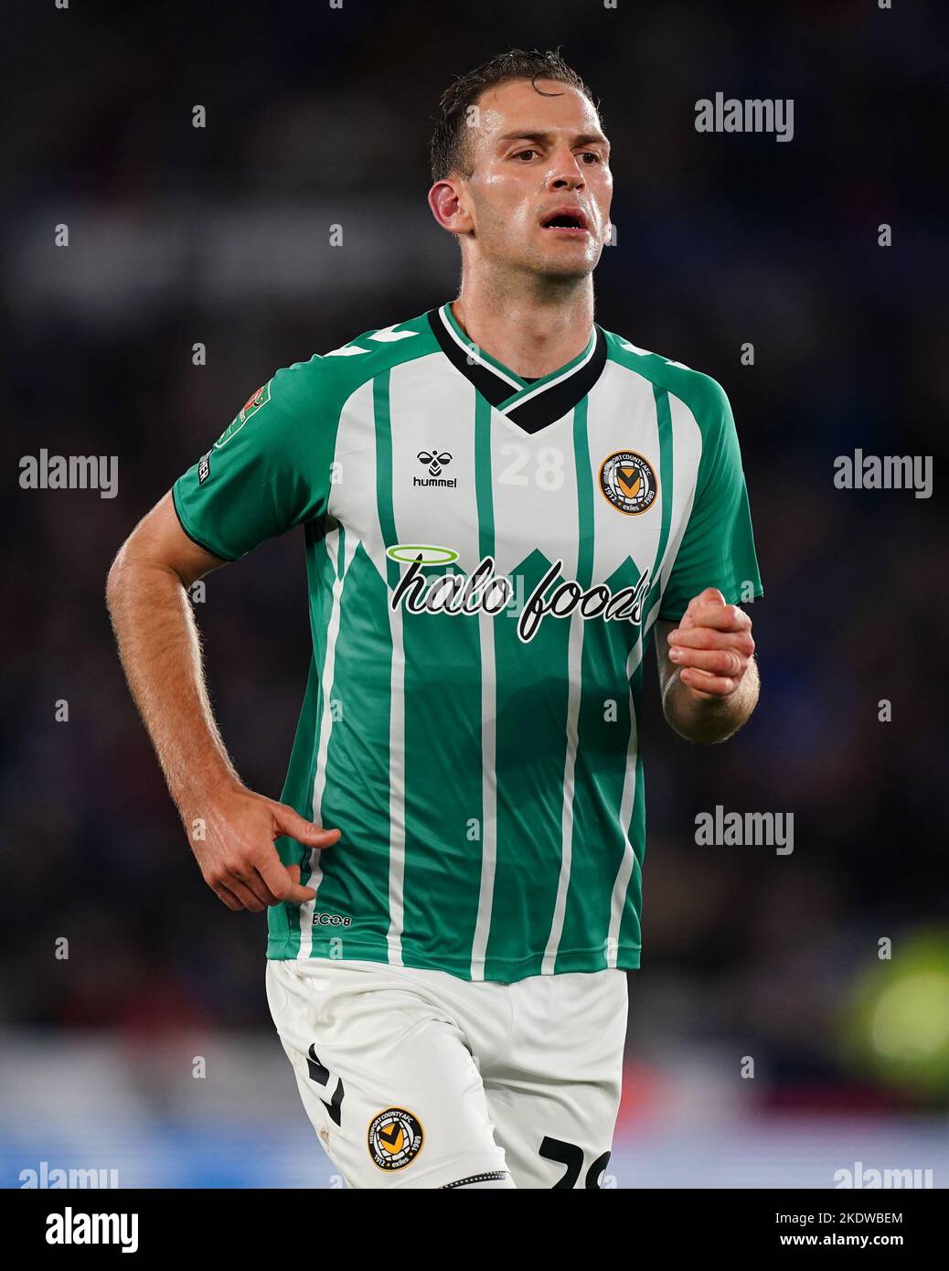 Newport County's Mickey Demetriou during the Carabao Cup third round ...