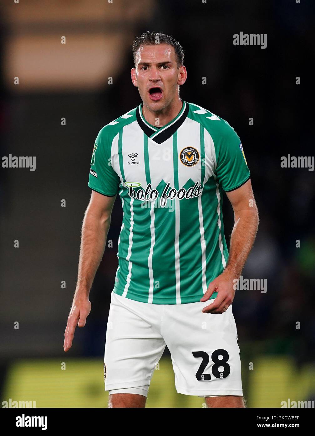 Newport County's Mickey Demetriou during the Carabao Cup third round ...