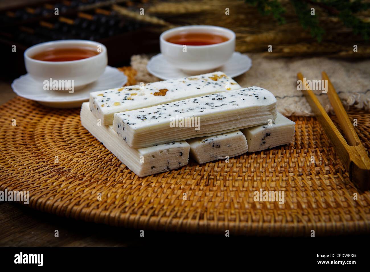 Sweetened rice flour cake hi-res stock photography and images - Alamy