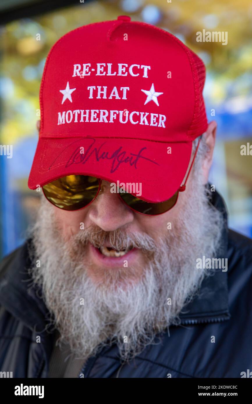 Portland, USA. 08th Nov, 2022. Rick, who did not give a last name ...