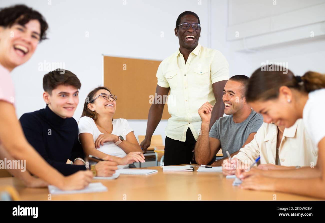 Group students different ages hi-res stock photography and images - Alamy