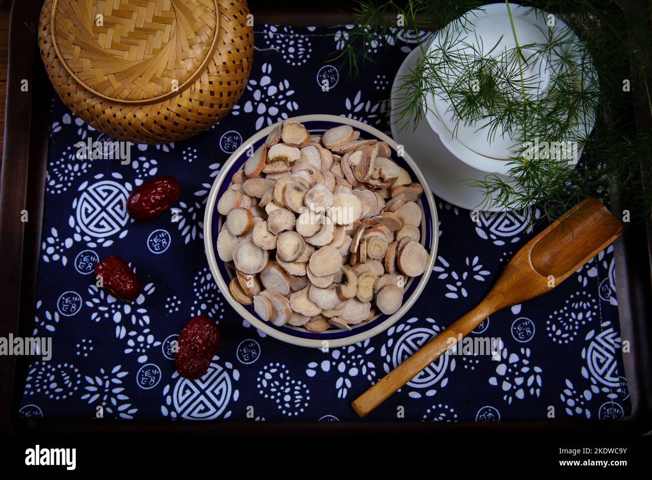 Traditional Chinese medicine radix paeoniae alba Stock Photo - Alamy