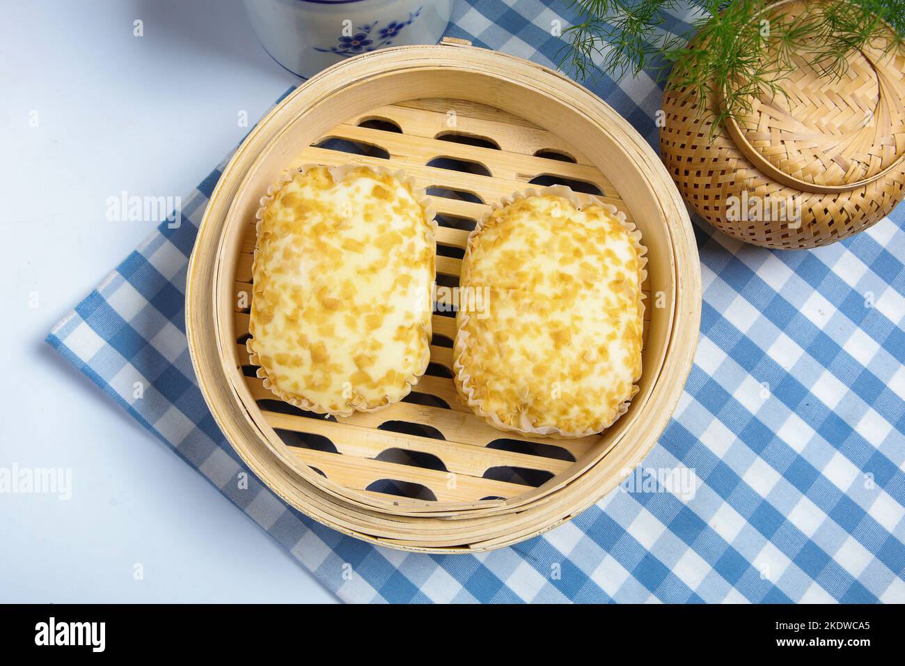 Delicious steamed cake Stock Photo - Alamy