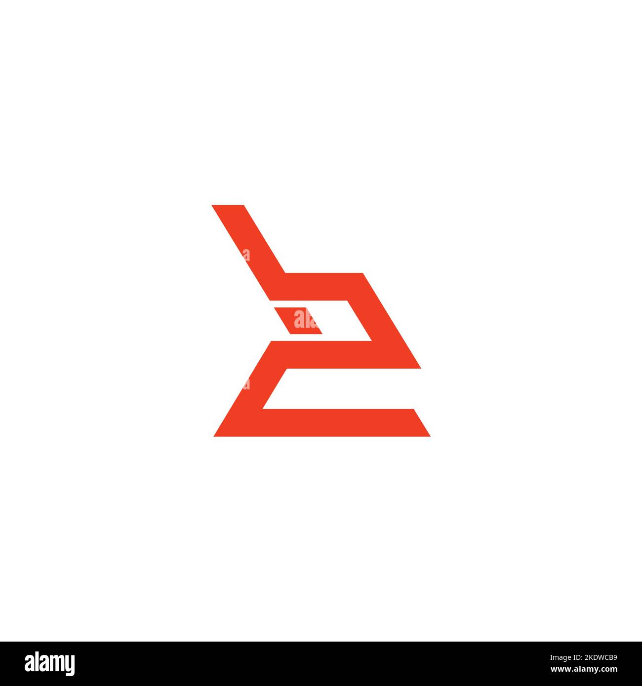 abstract letter bc simple monoline geometric logo vector Stock Vector ...