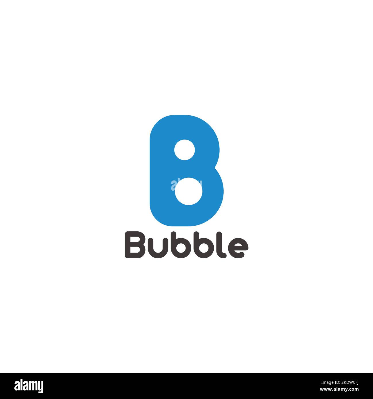 letter b simple bubble symbol logo vector Stock Vector Image & Art - Alamy