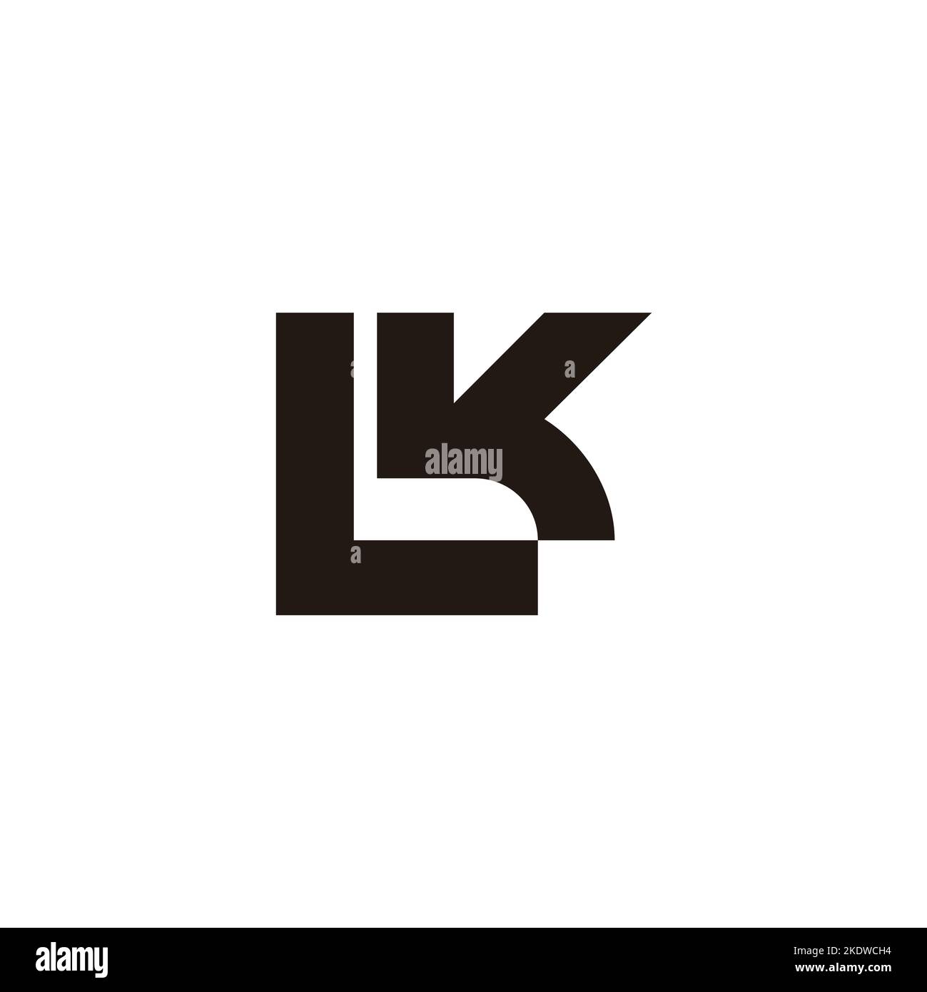 letter lk elegant simple geometric logo vector Stock Vector Image & Art - Alamy