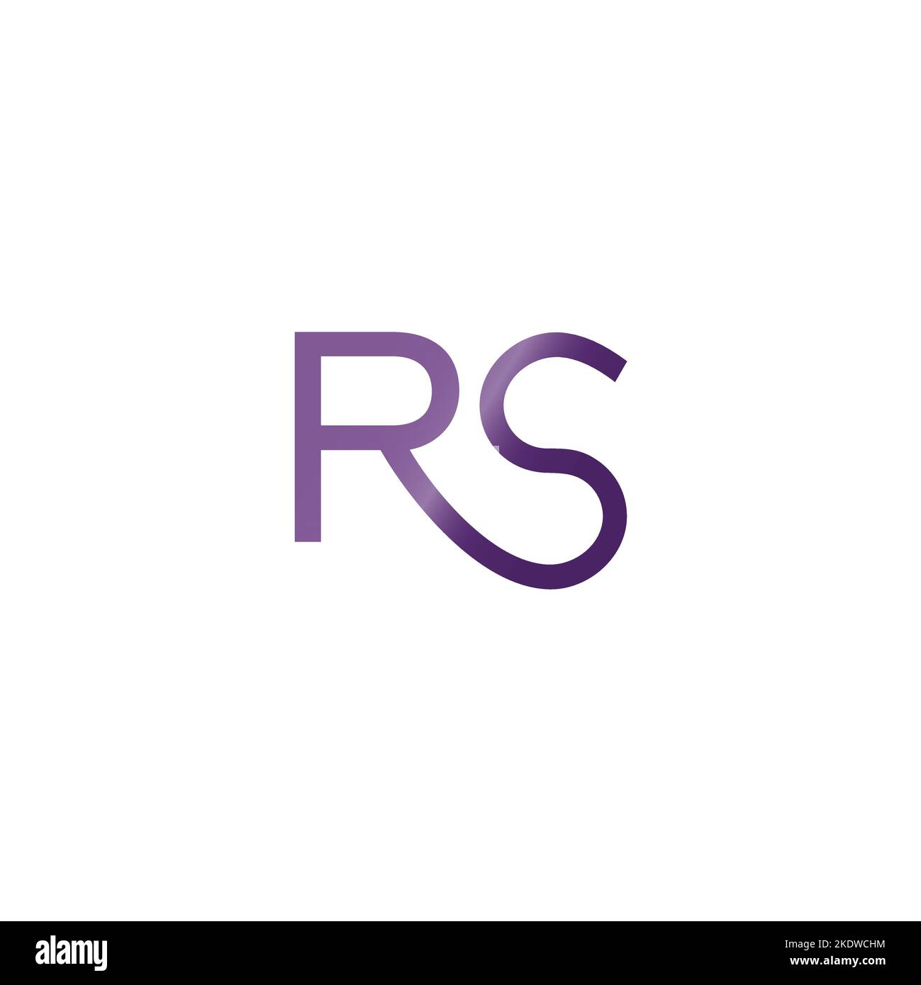 letter rs loop line simple gradient logo vector Stock Vector Image ...
