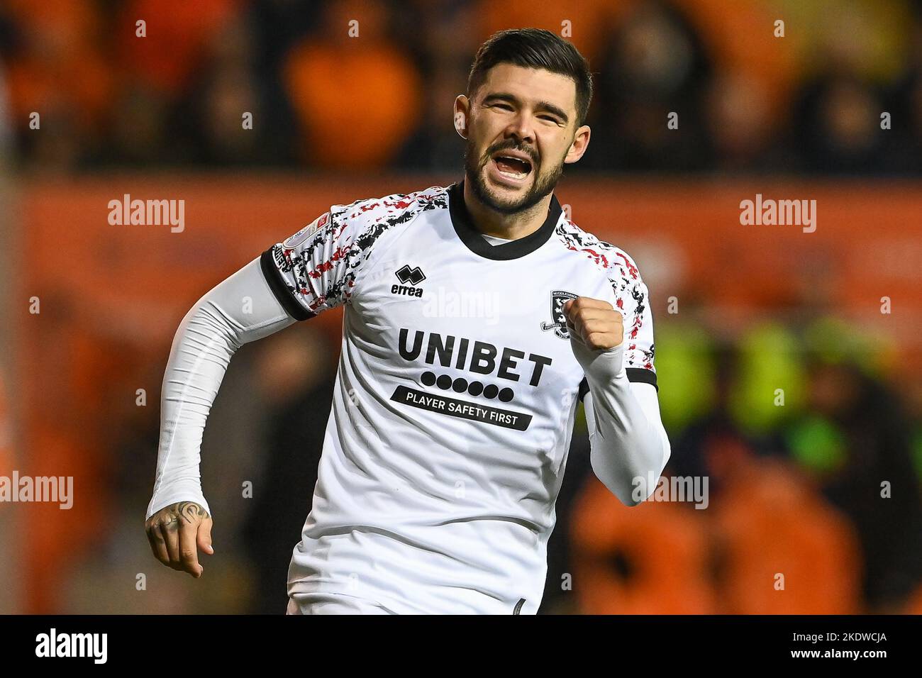 Alex Mowatt #4 of Middlesbrough reacts after missing a chance at goal ...