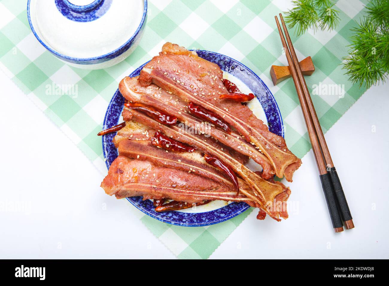 Fried the fan bone Stock Photo - Alamy