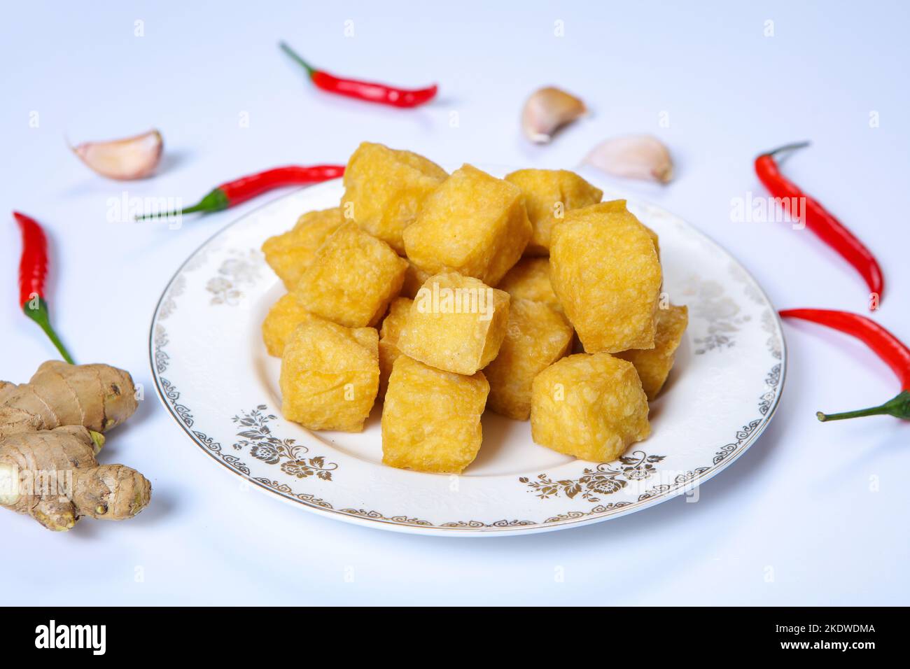 A small amount of oil bean curd Stock Photo - Alamy