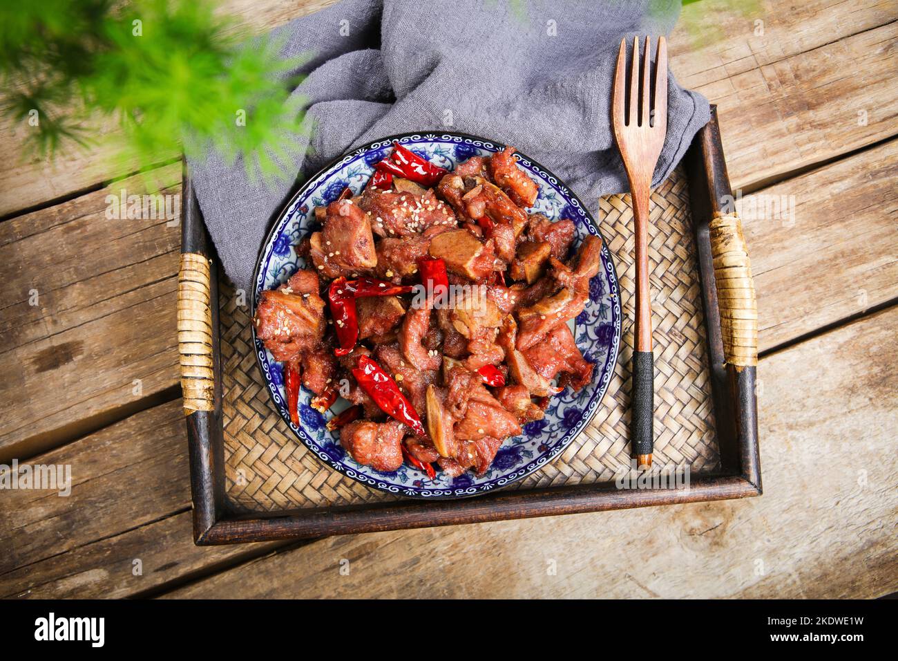Fried pork chops grain Stock Photo - Alamy