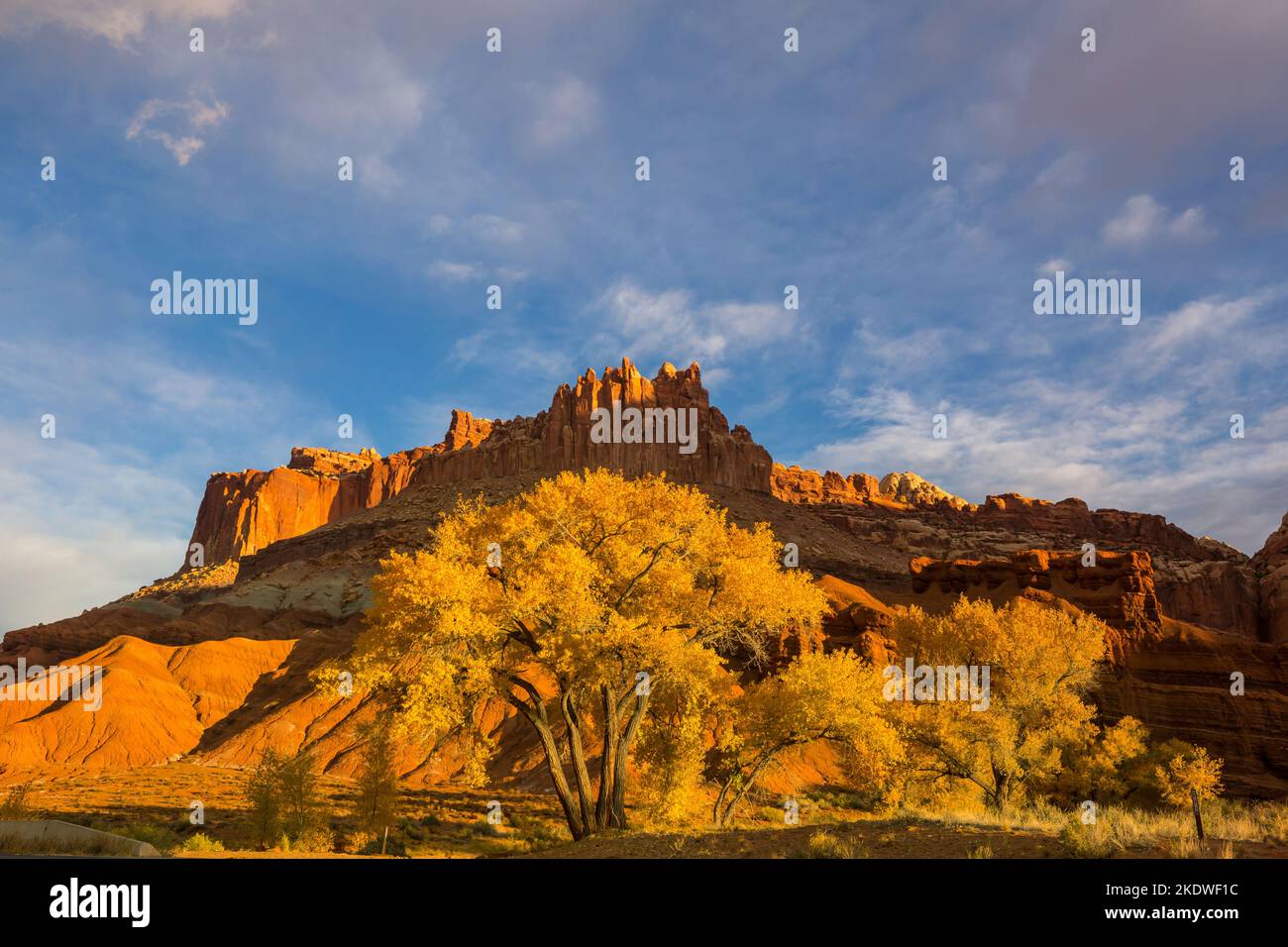 Unusual natural landscapes in autumn season in Capitol Reef National ...