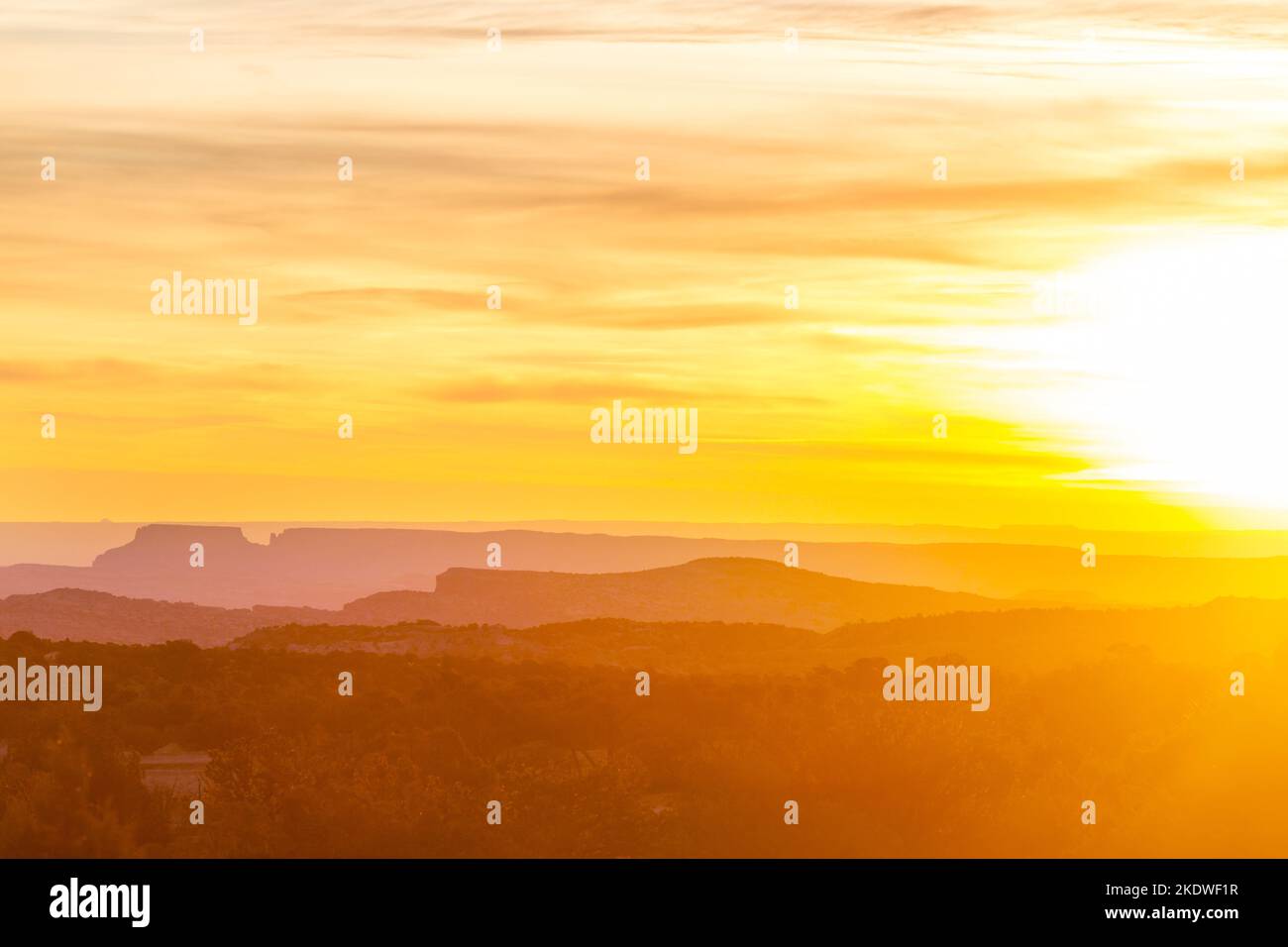 American landscapes- prairie and cliffs, Utah, USA Stock Photo - Alamy