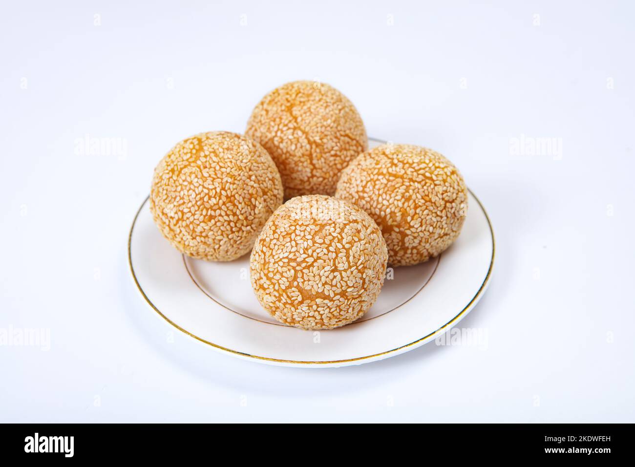 Four sesame balls Stock Photo - Alamy