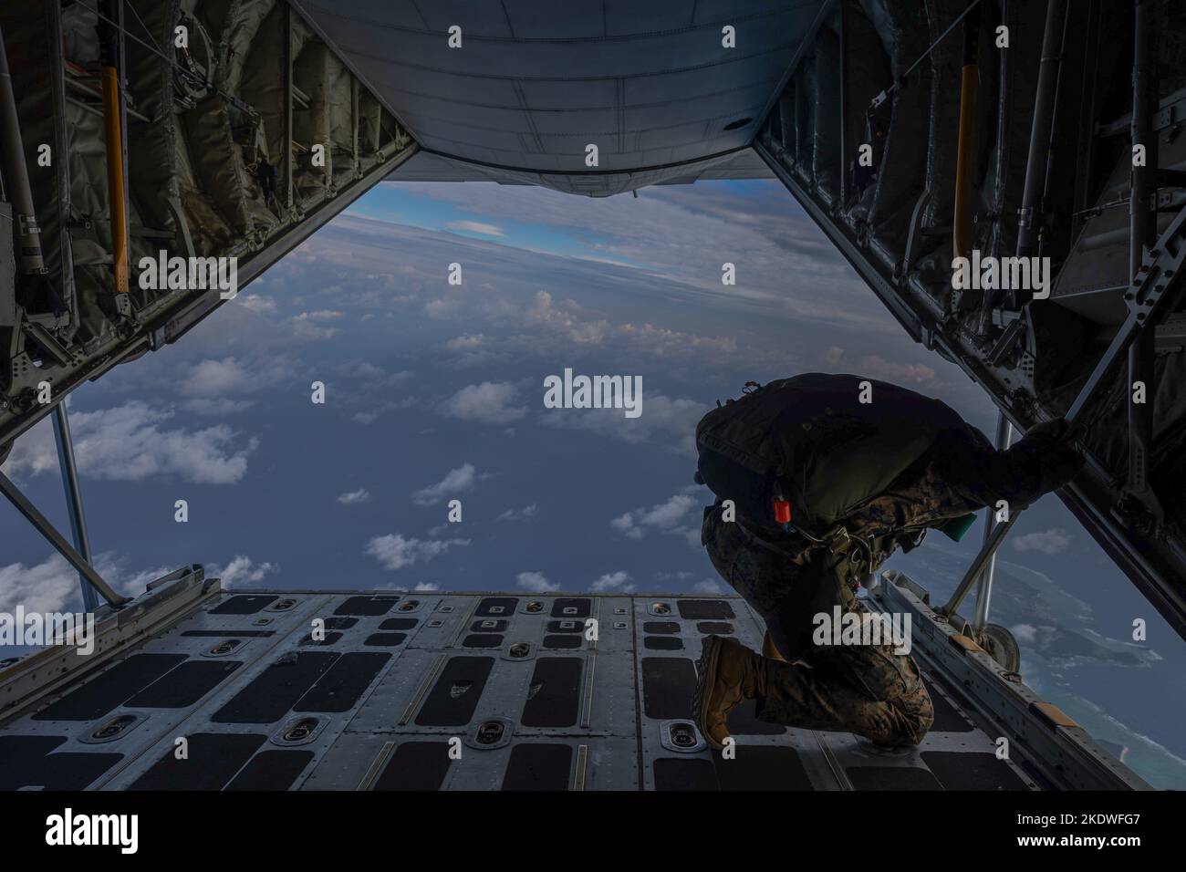 U.S. Marines with 3rd Reconnaissance Battalion prepare to perform a ...