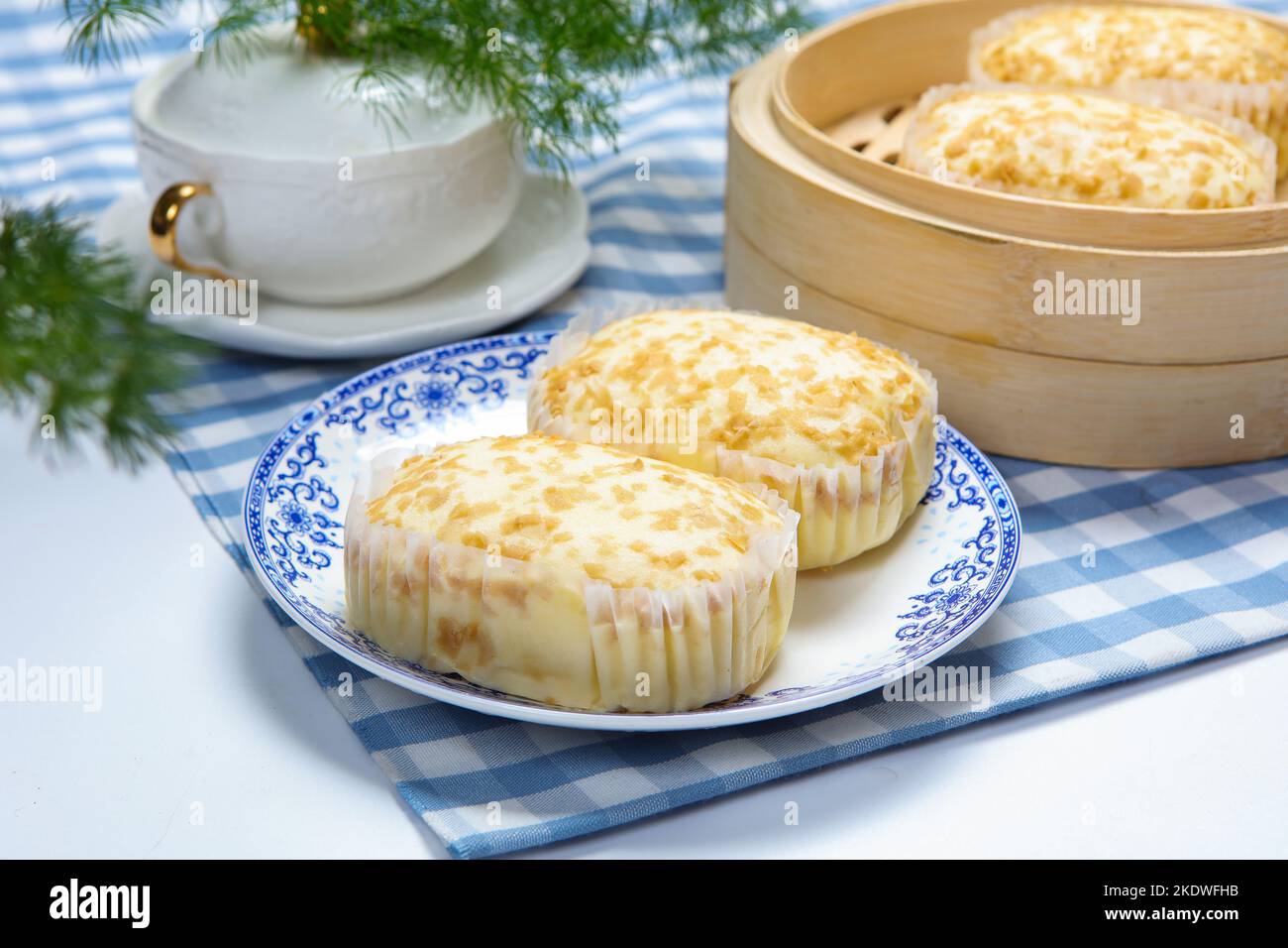 Delicious steamed cake Stock Photo - Alamy